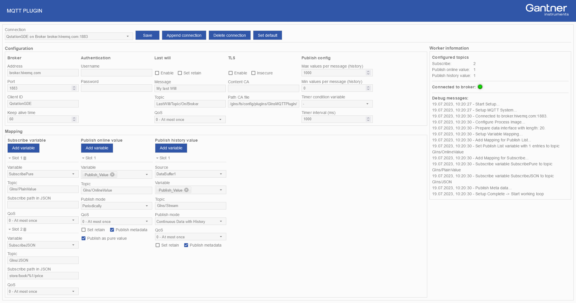 Plugin: MQTT (GInsMQTTPlugin)