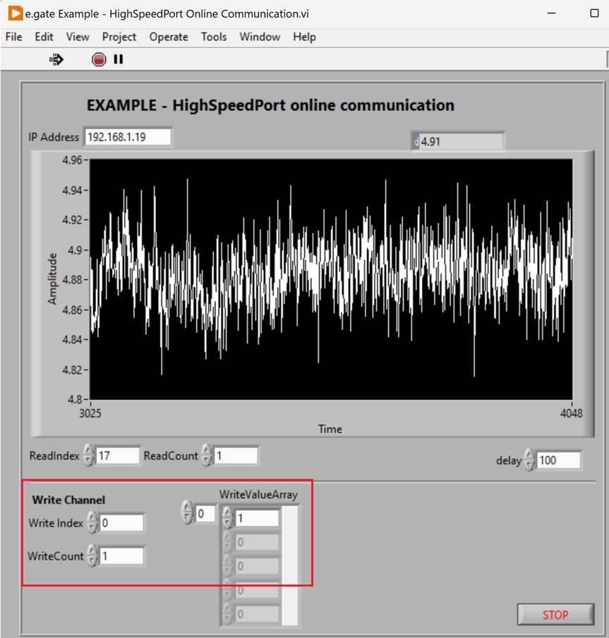 LabVIEW: How to write values to output variables