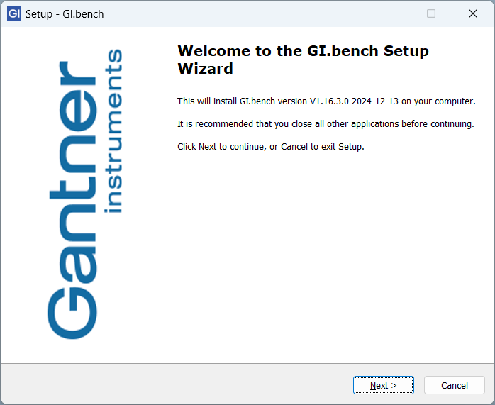 GI.bench Software Installation Guide