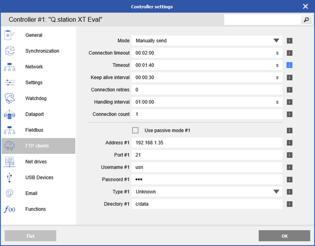 How to send data logger files from a controller to an FTP server