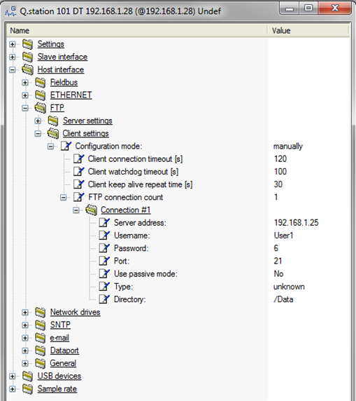 How to send data logger files from a controller to an FTP server