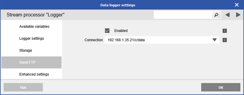 How to send data logger files from a controller to an FTP server