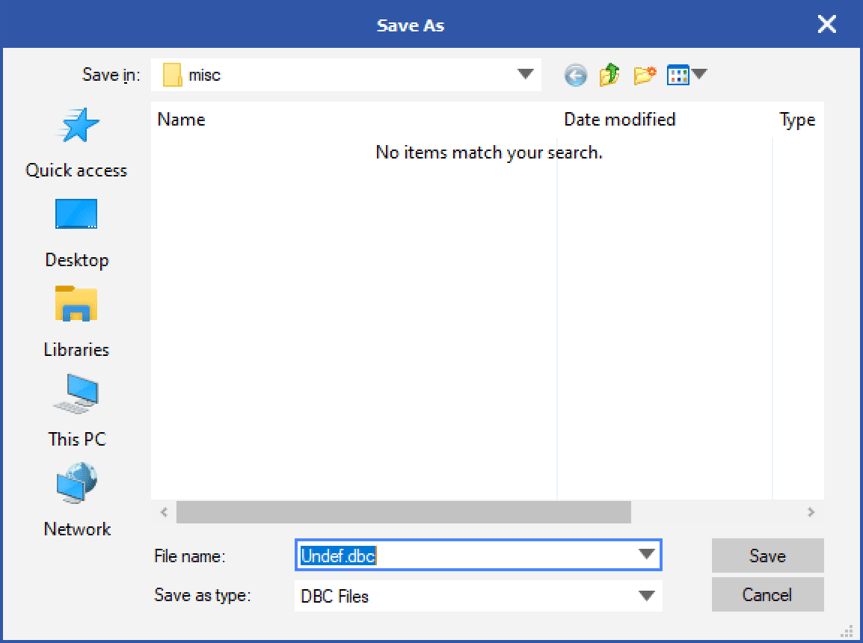 Using A Dbc File For Importing And Exporting Can Configuration Data