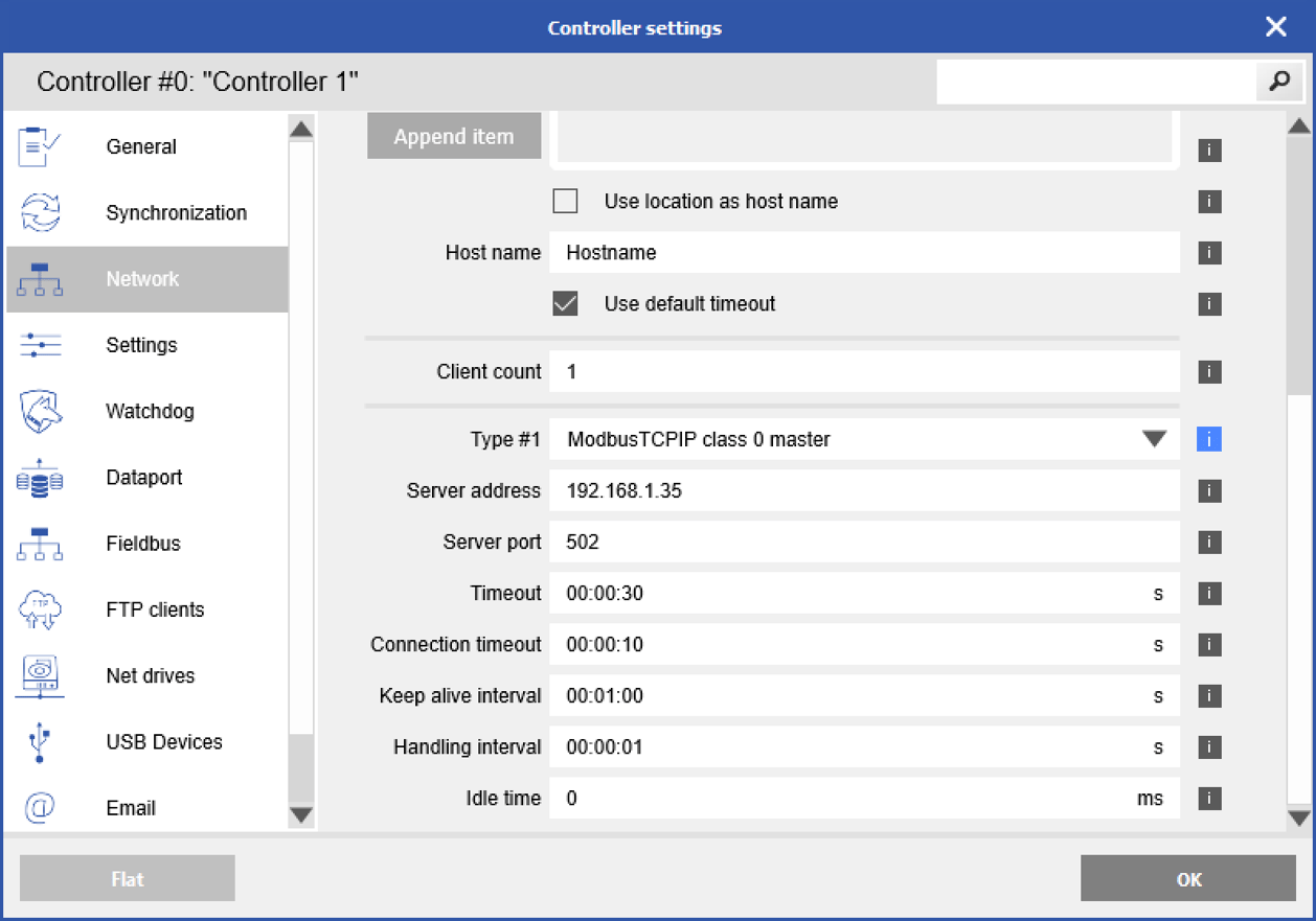 How to acquire data via Modbus TCP/IP