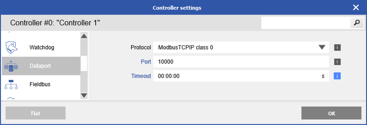 Configuring the Controller as a Modbus Slave