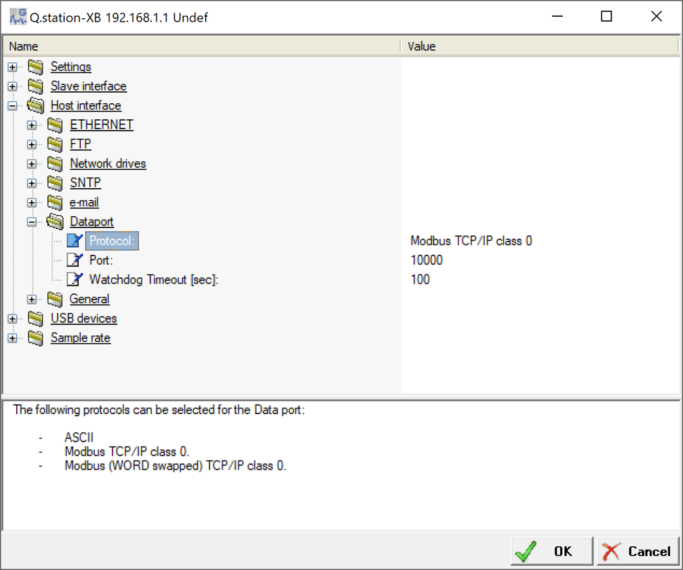 How to setup Modbus TCP or RTU communication