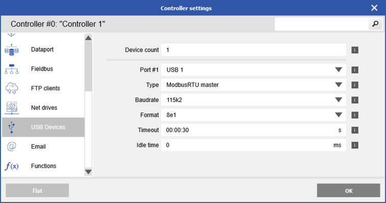 How to setup Modbus TCP or RTU communication
