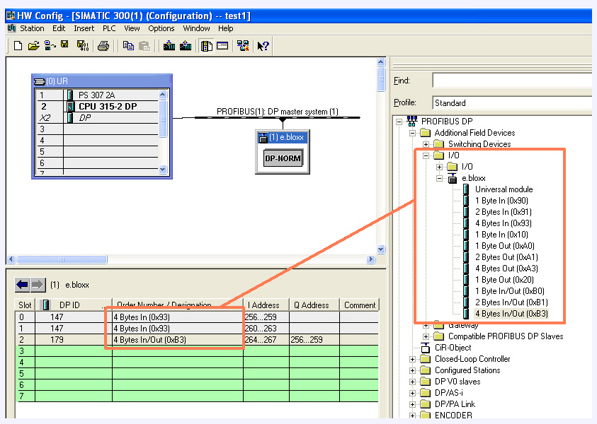 Establishing Communication with a SIMATIC STEP 7 PLC via Profibus DP