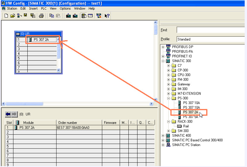 Establishing Communication with a SIMATIC STEP 7 PLC via Profibus DP