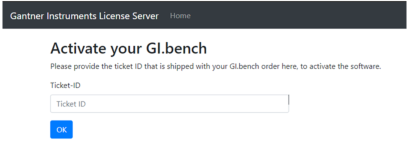How to activate your GI.bench software license