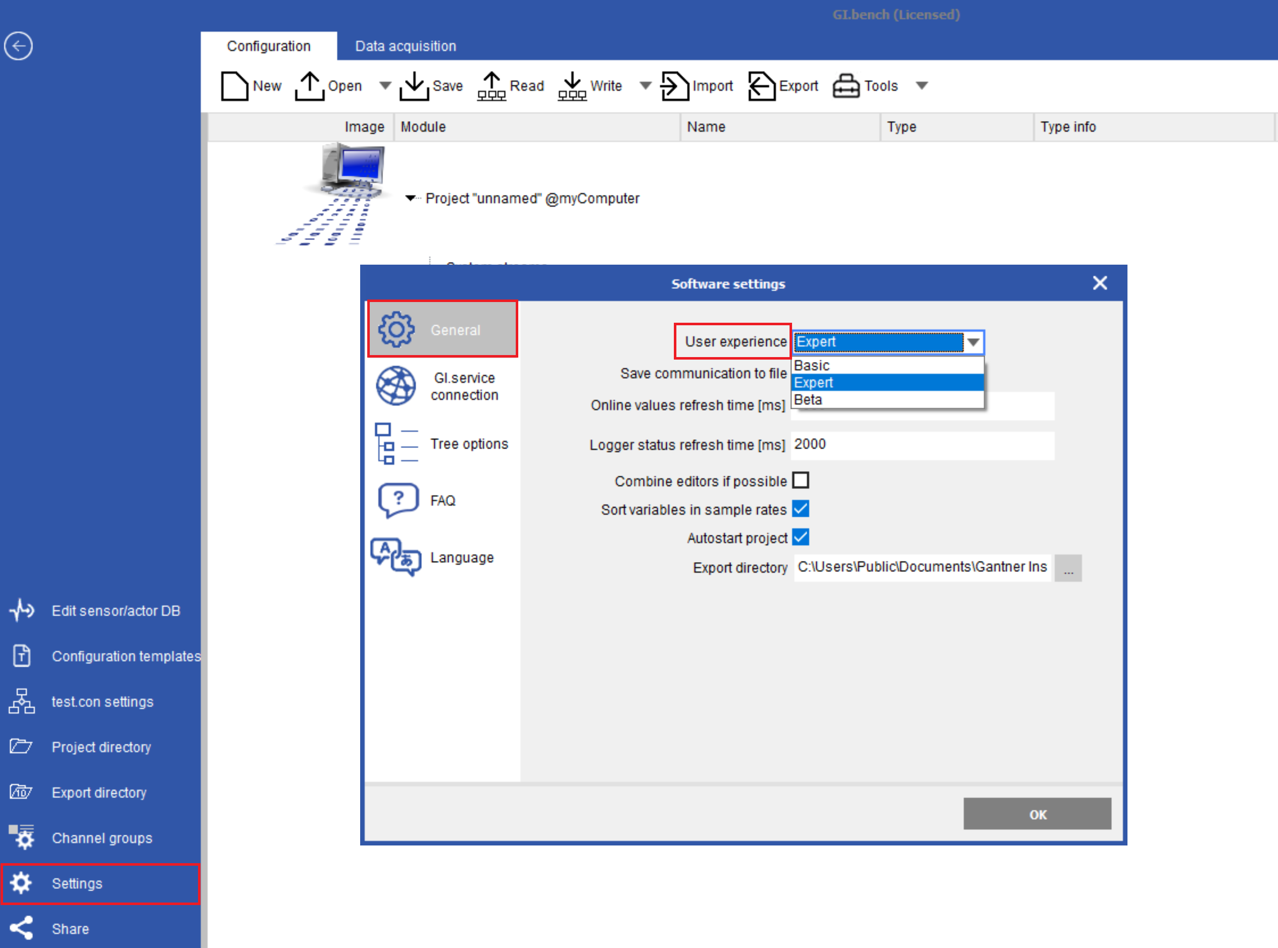 How to activate your GI.bench software license